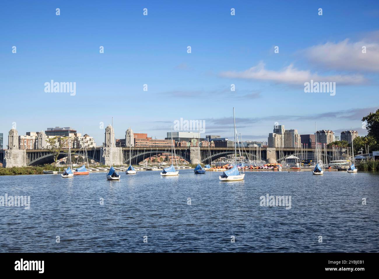 the charles river flowing through boston Massachusetts Stock Photo - Alamy