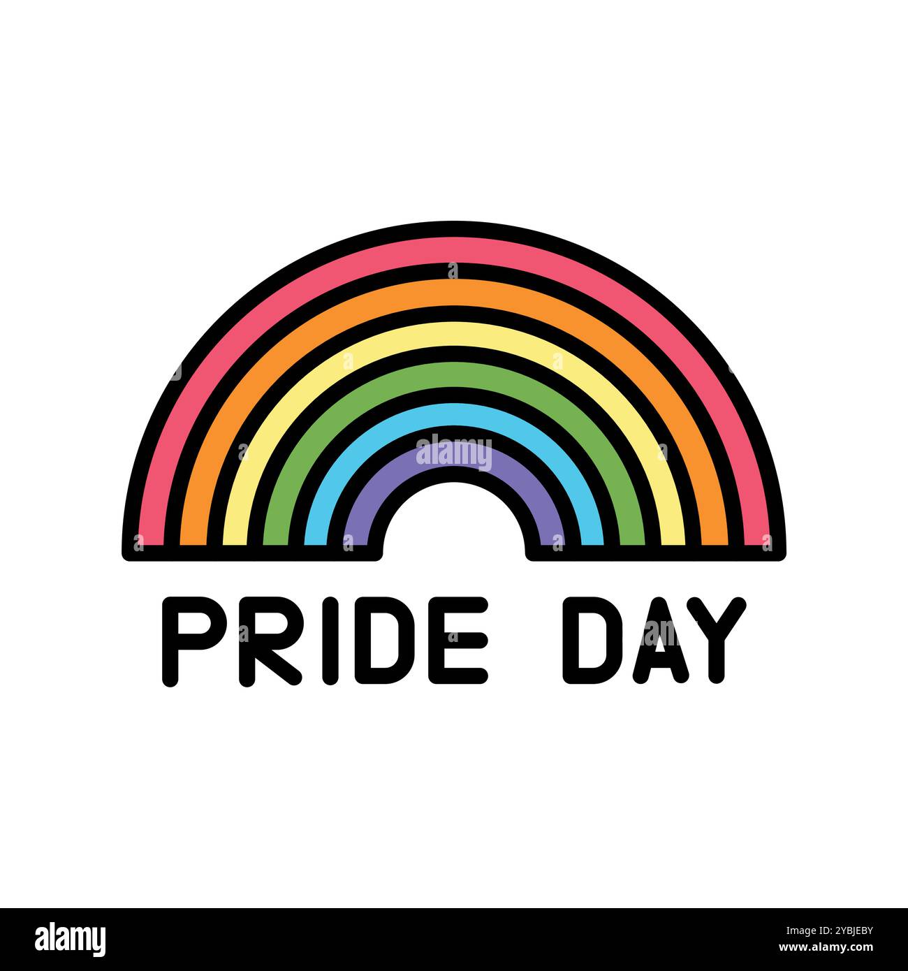 LGBT solidarity tolerance line icon. Vector isolated element. Editable ...