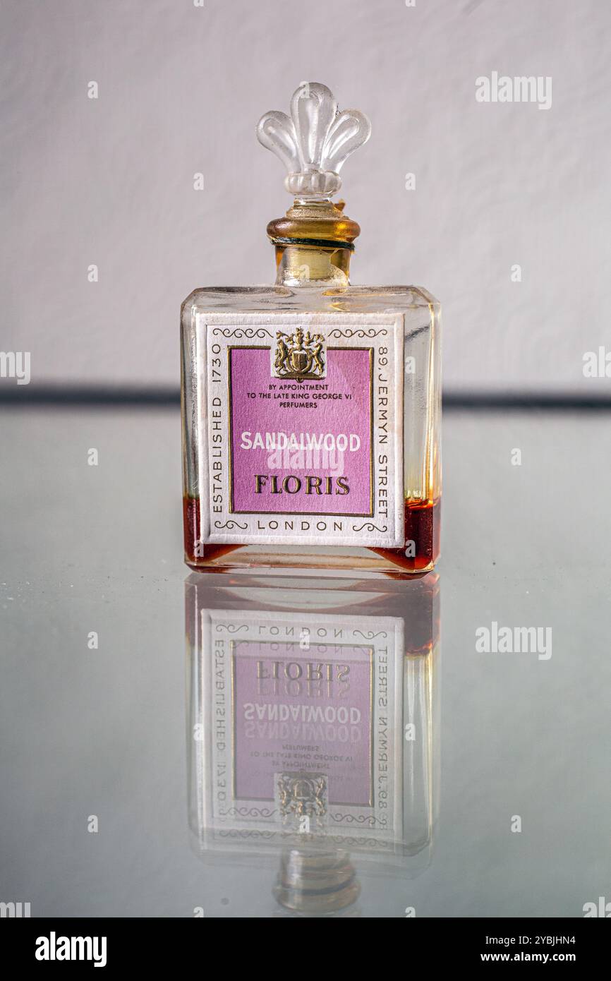 Floris perfume vintage bottle Stock Photo - Alamy