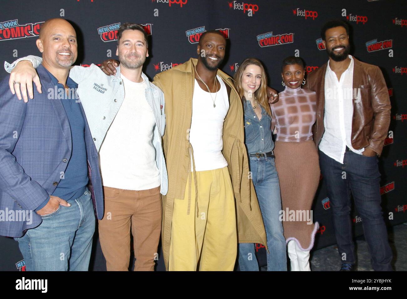 New York, NY, USA. 18th Oct, 2024. Ben Watkins, Ryan Eggold, Aldis ...