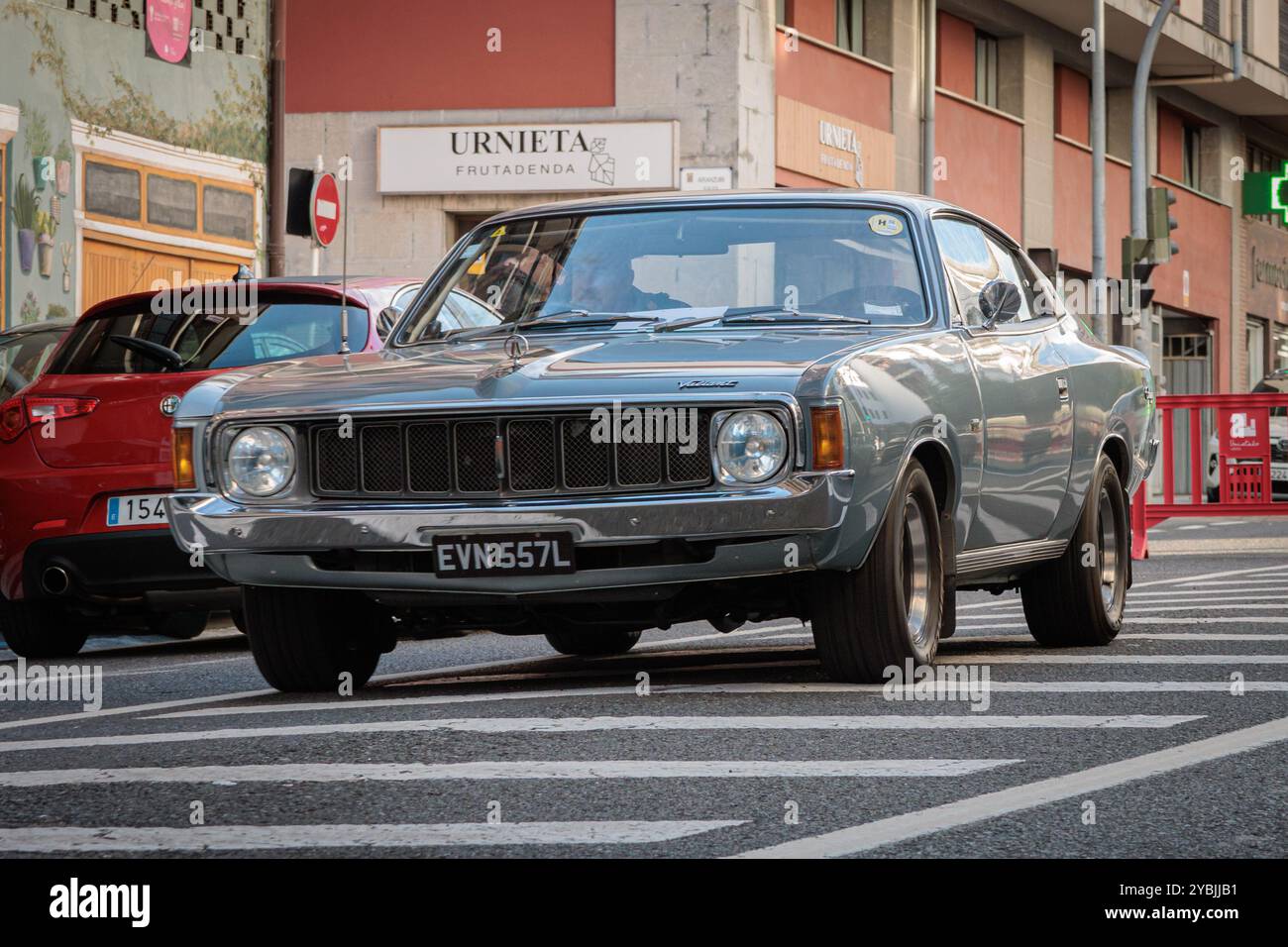 Urnieta, Spain-October 5, 2024: 1973 Chrysler VJ Valiant Charger 770 on ...