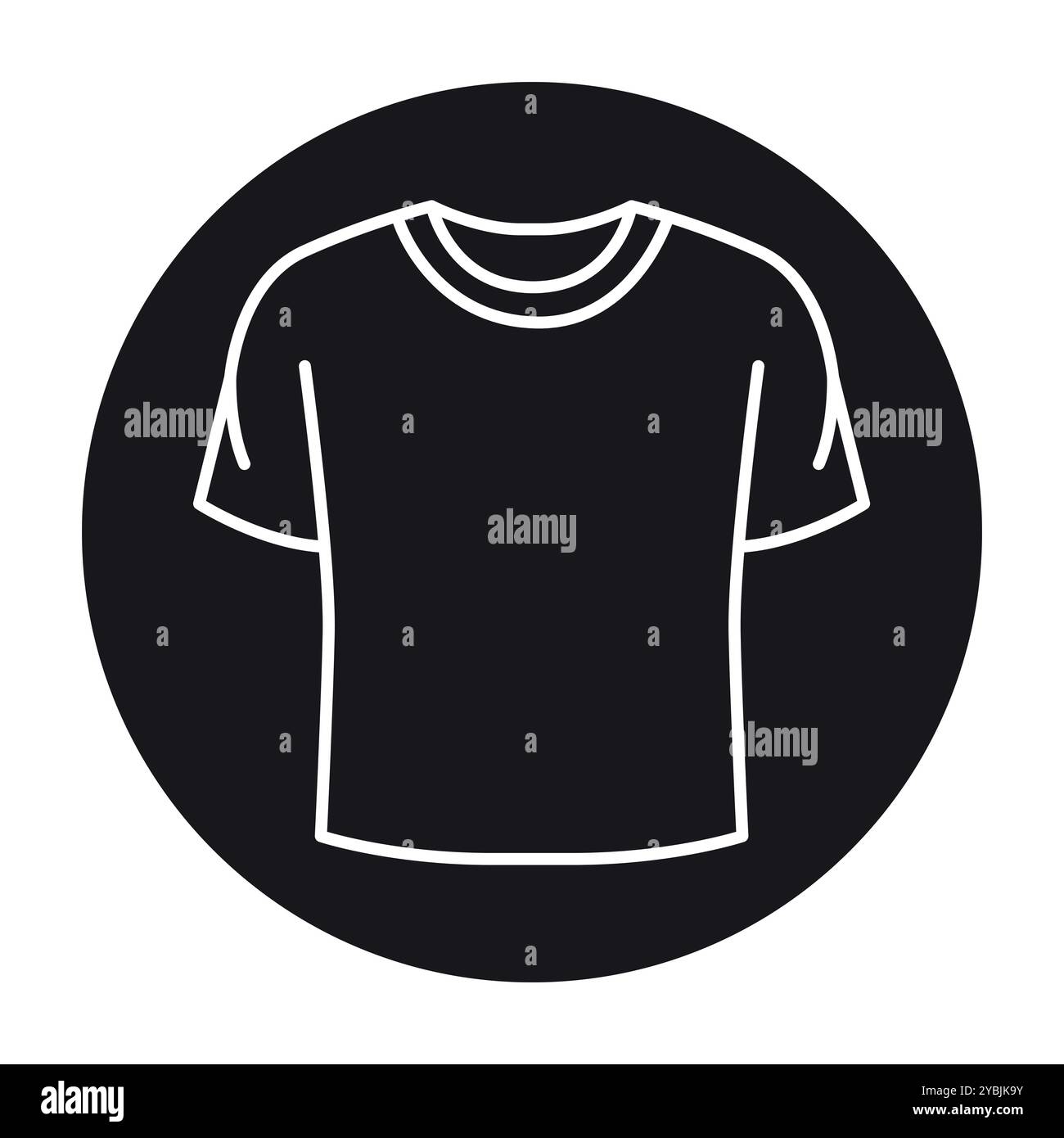 Scoop Neck t-shirt line black icon. Sign for web page, mobile app ...