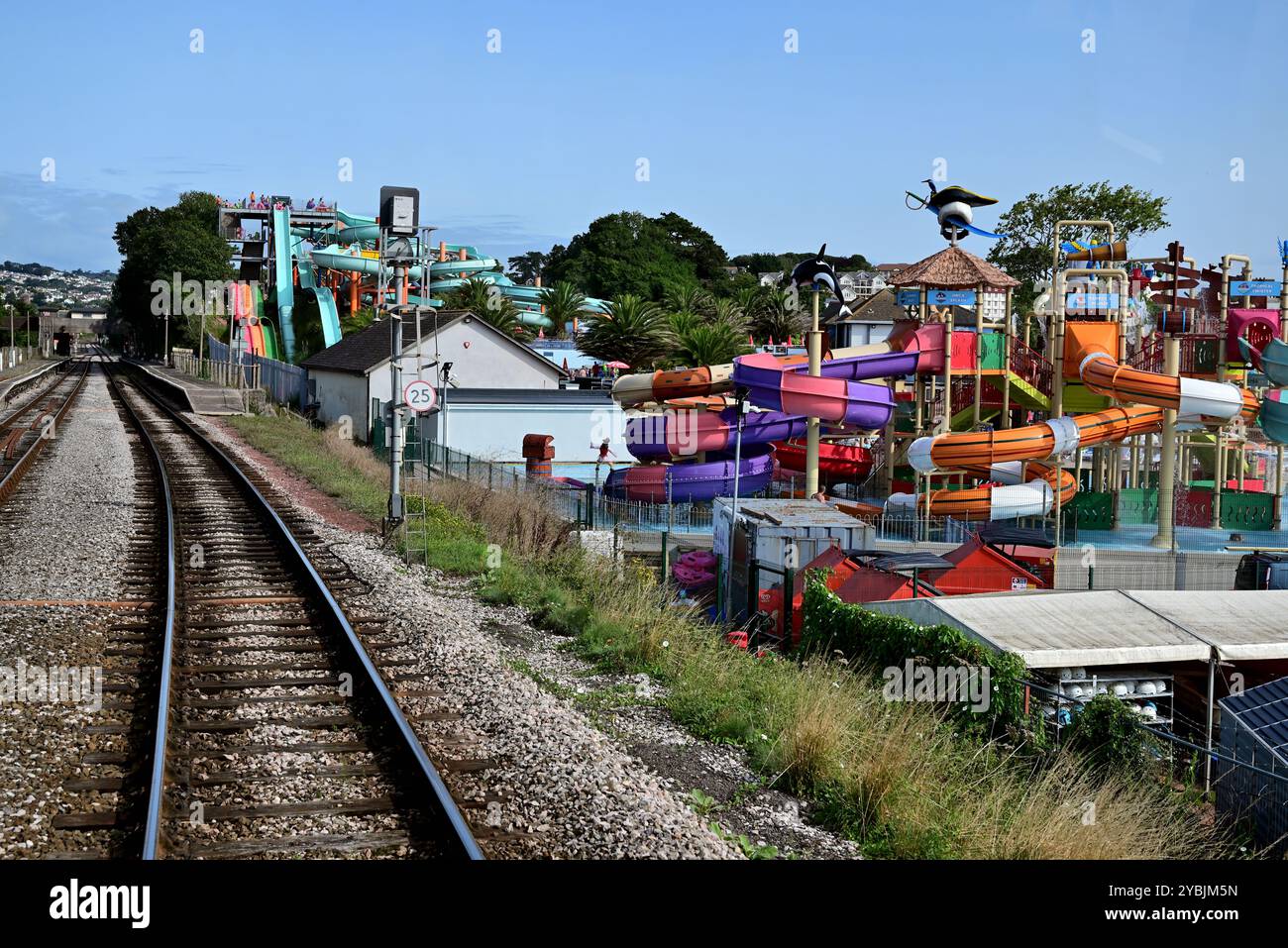 Goodrington station on the Dartmouth Steam Railway and Splashdown ...