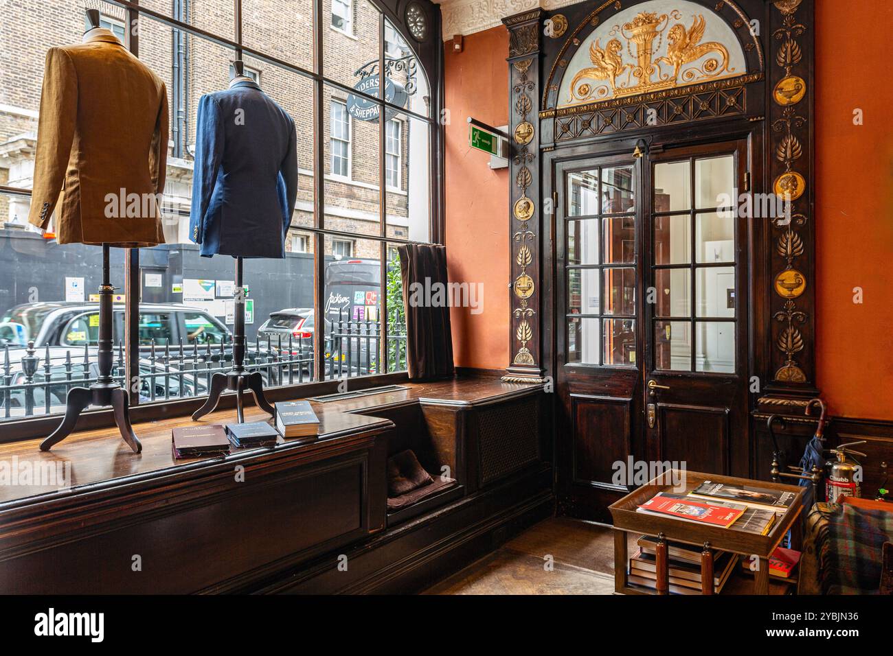 Interior of Anderson & Sheppard bespoke tailor since 1906 Stock Photo ...