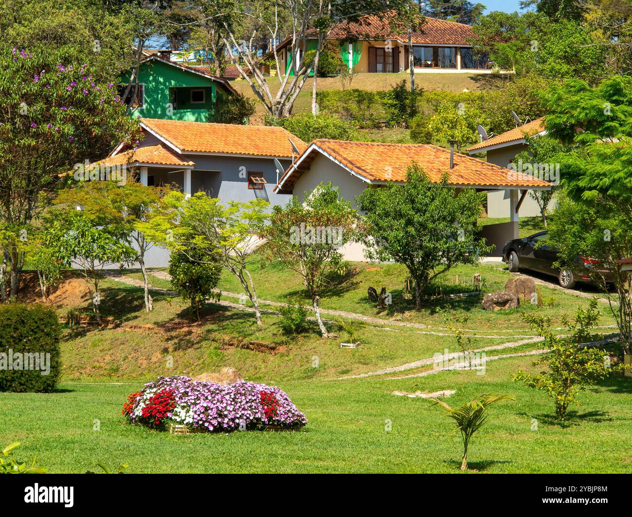 Rural life at the Hill Station of Cunha, São Paulo Estate, Brazil Stock ...