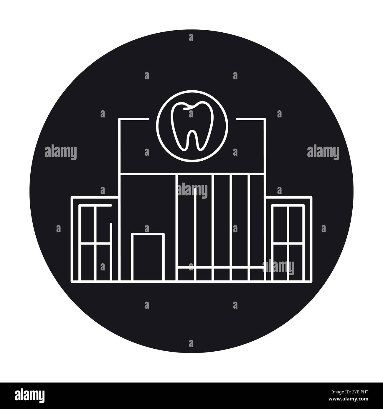 Dentistry building black line hi-res stock photography and images - Alamy