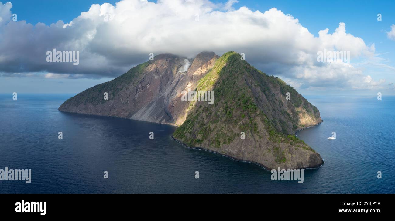 The remote, volcanically active island of Komba lies about 70 km north ...