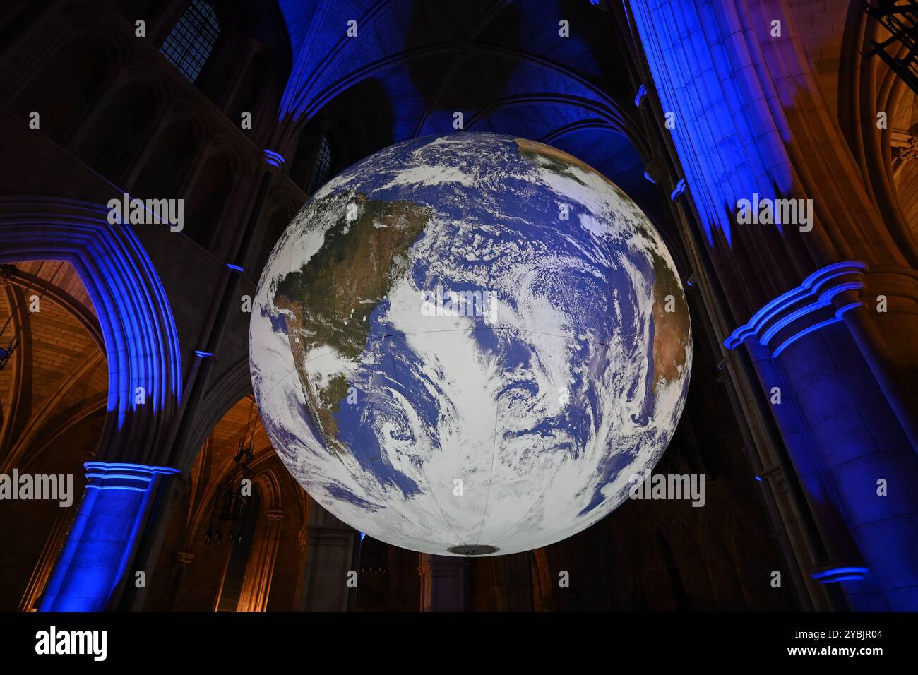 Gaia: By Night art installation by Luke Jerram on display at Southwark ...