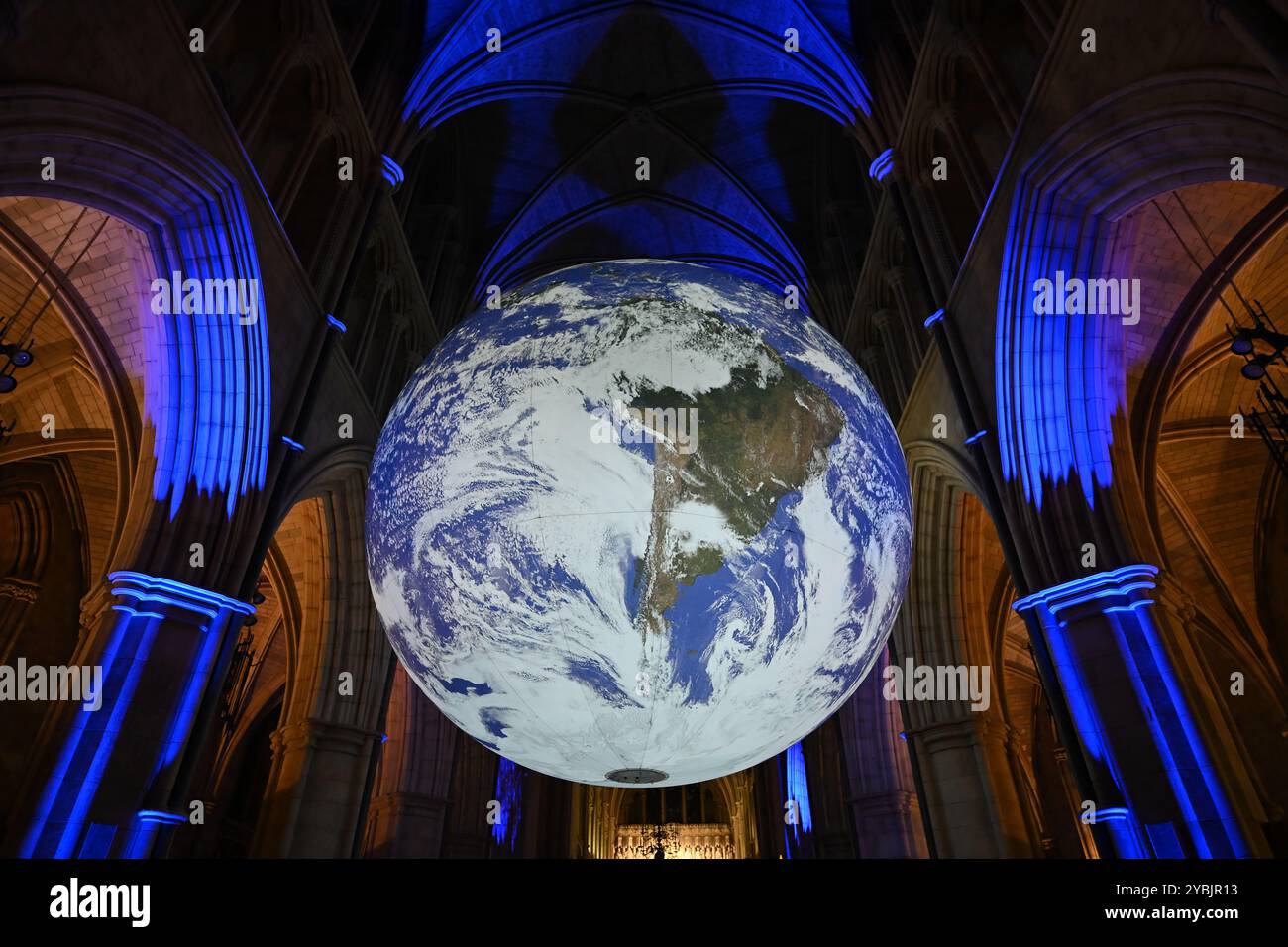 Gaia: By Night art installation by Luke Jerram on display at Southwark ...