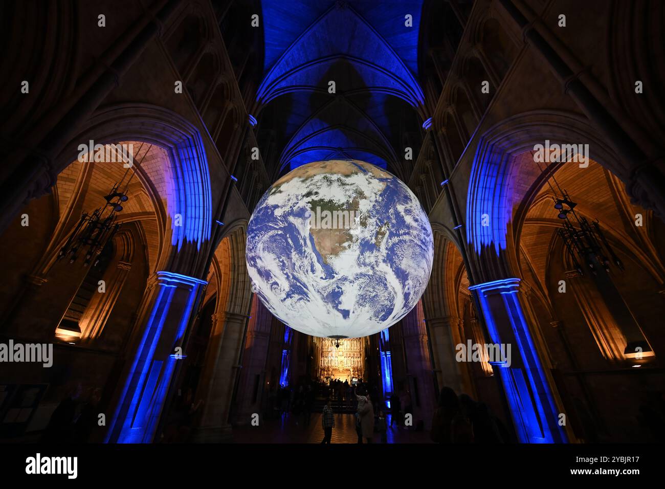 Gaia: By Night art installation by Luke Jerram on display at Southwark ...
