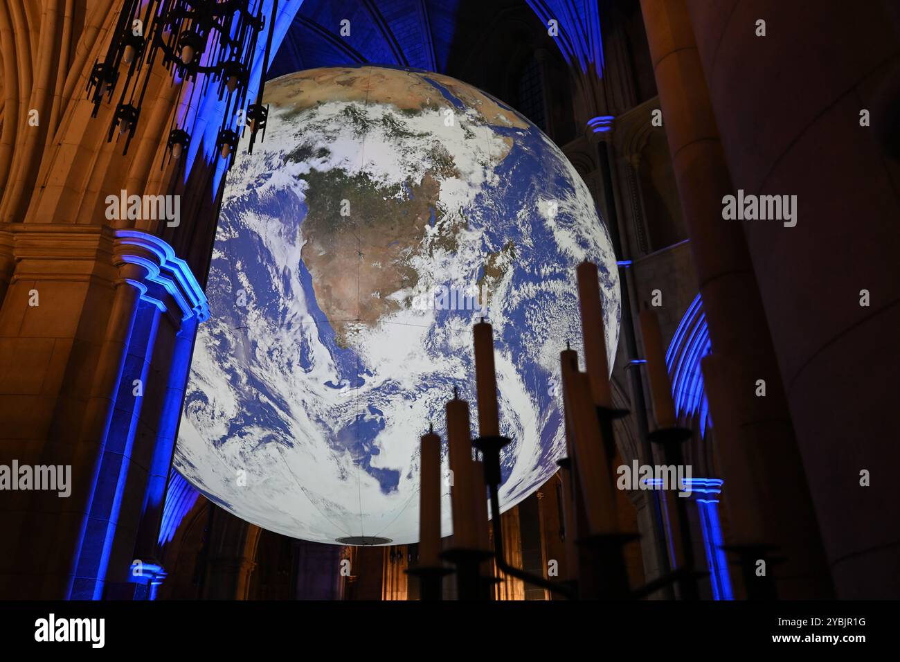 Gaia: By Night art installation by Luke Jerram on display at Southwark ...