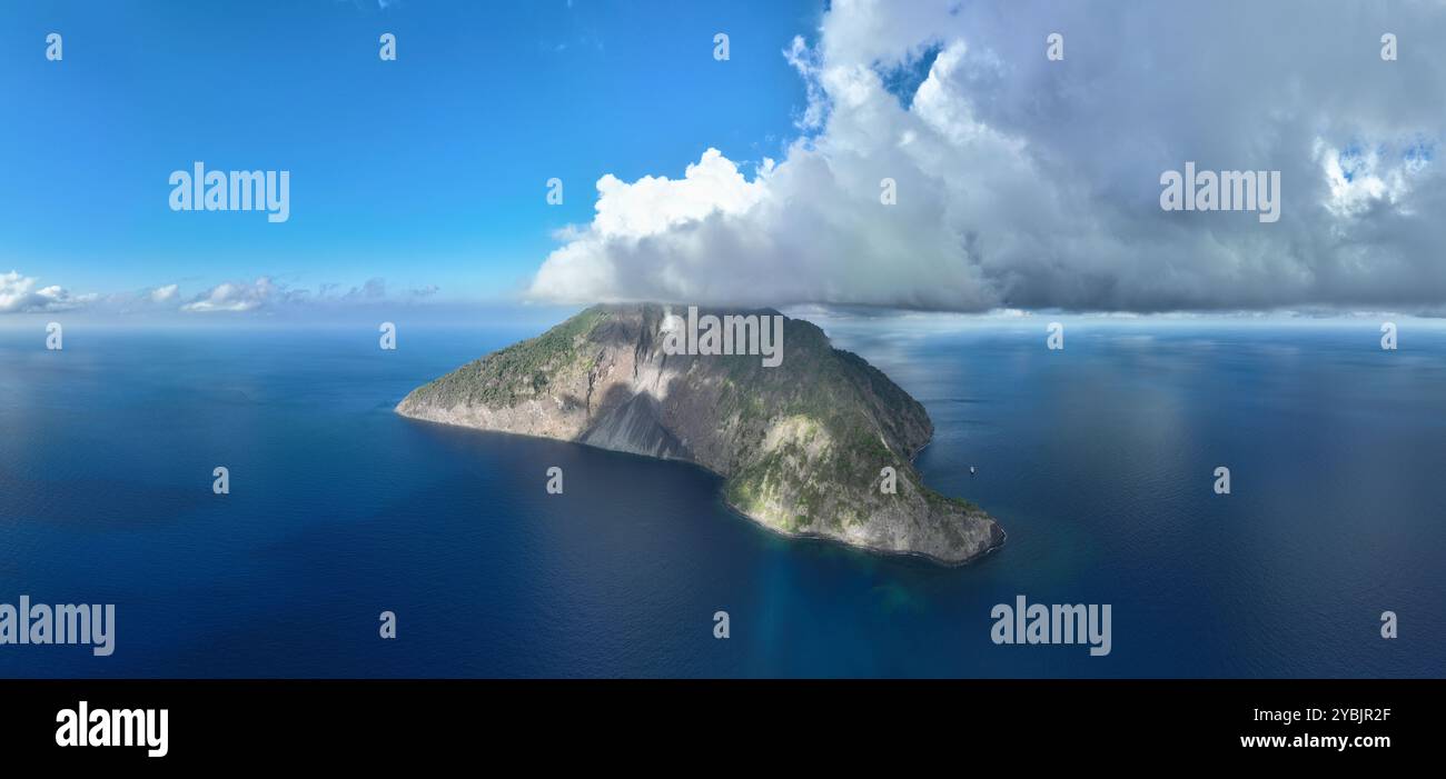 The remote, volcanically active island of Komba lies about 70 km north ...