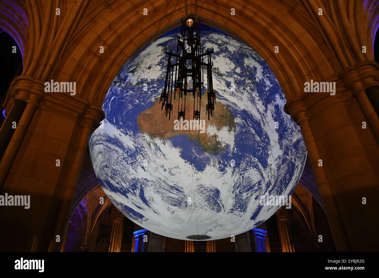 Gaia: By Night art installation by Luke Jerram on display at Southwark ...