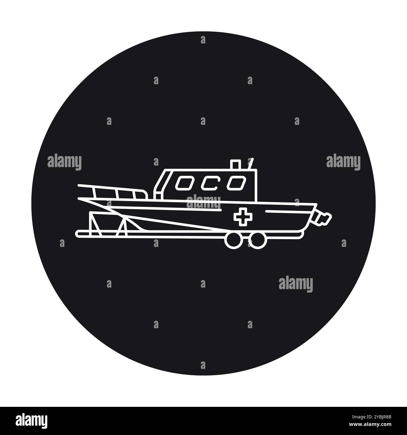 Ambulance boat Stock Vector Images - Alamy