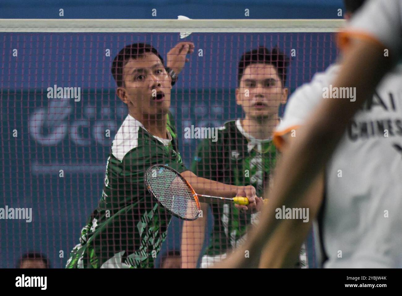Alvin Morada and Christian Bernardo of Philippines play against Lai Po ...