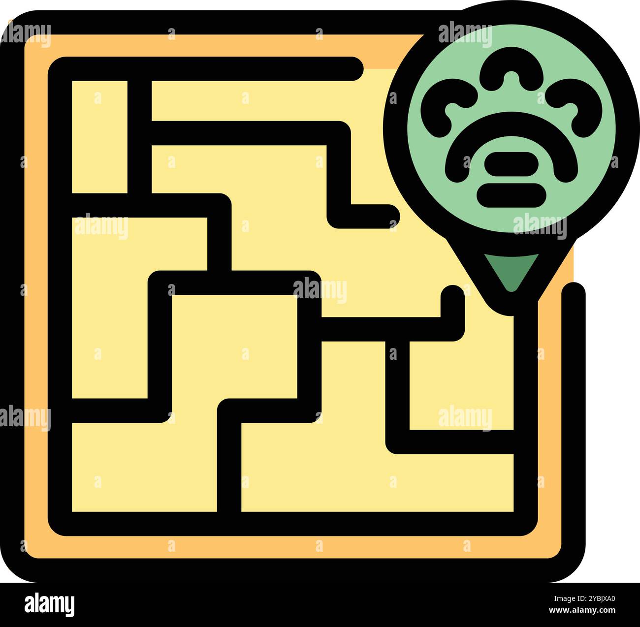 Sign showing map city Stock Vector Images - Alamy