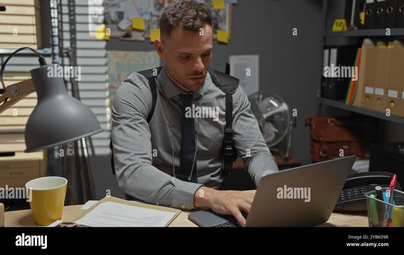 Professional detective working documents hi-res stock photography and ...