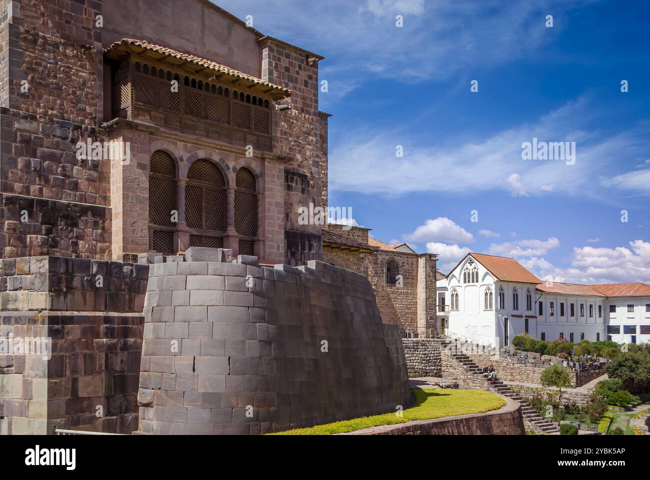 Cusco, Peru, May 6th,2009: Qorikancha Temple and Colonial Architecture ...