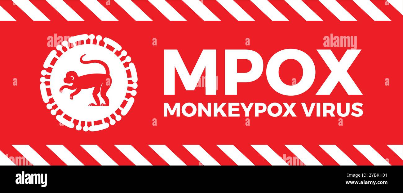 Monkeypox virus image, smallpox viruses. Medical banner illustrating ...