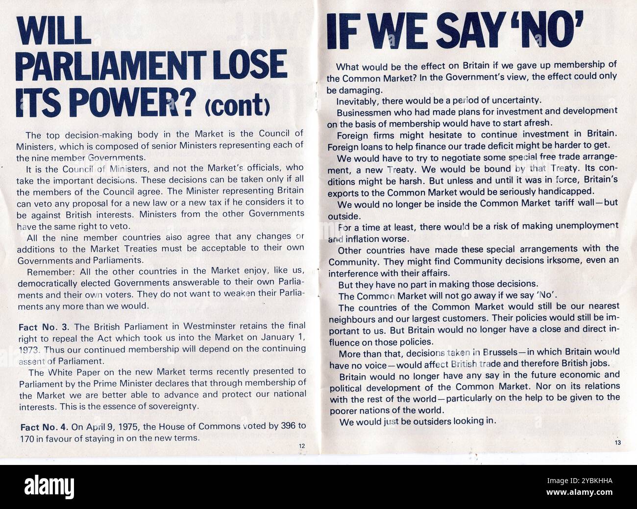1975 referendum uk hi-res stock photography and images - Alamy