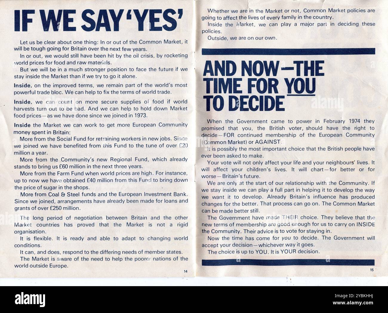 1975 referendum uk hi-res stock photography and images - Alamy