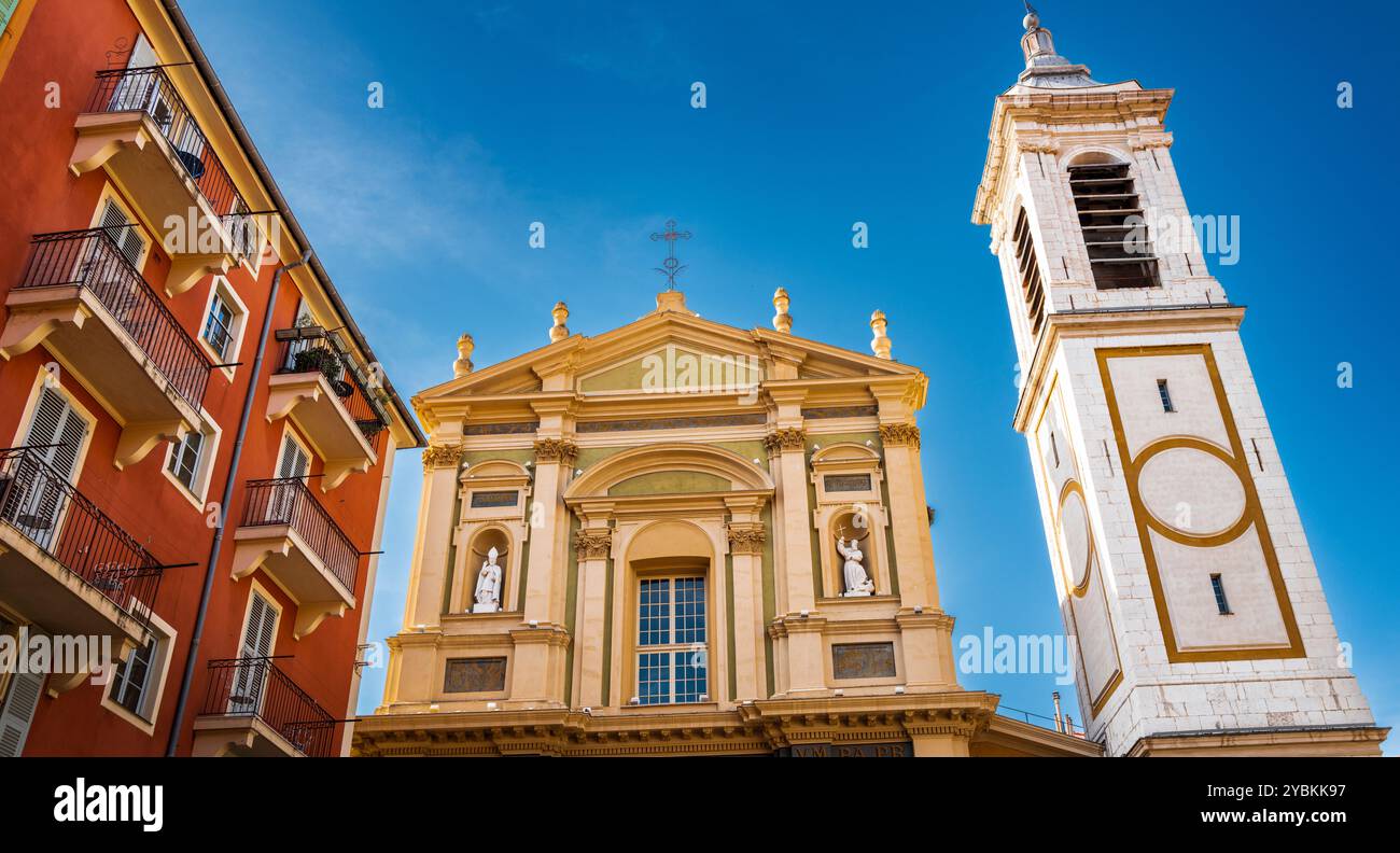 Architecture the Place Rossetti, Nice, France Stock Photo - Alamy