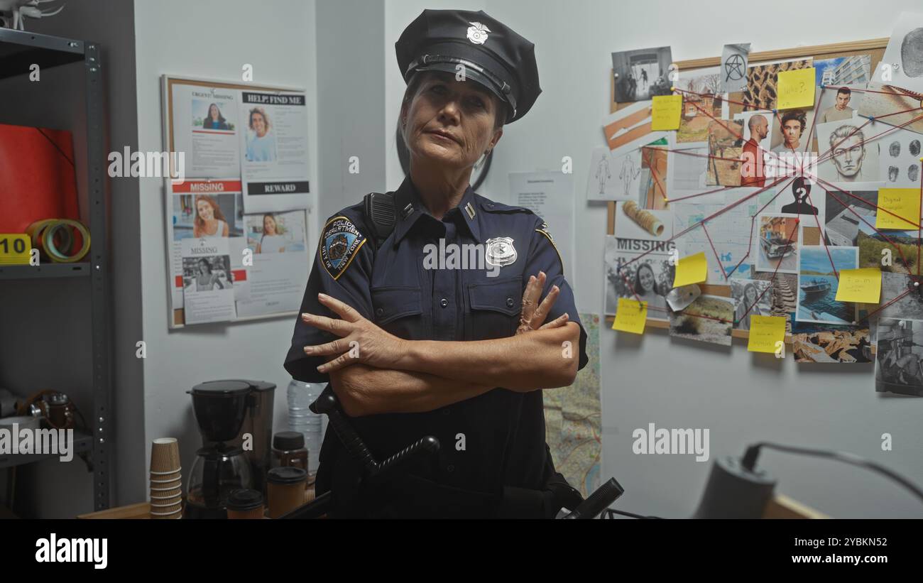 Middle aged policewoman arms hi-res stock photography and images - Alamy