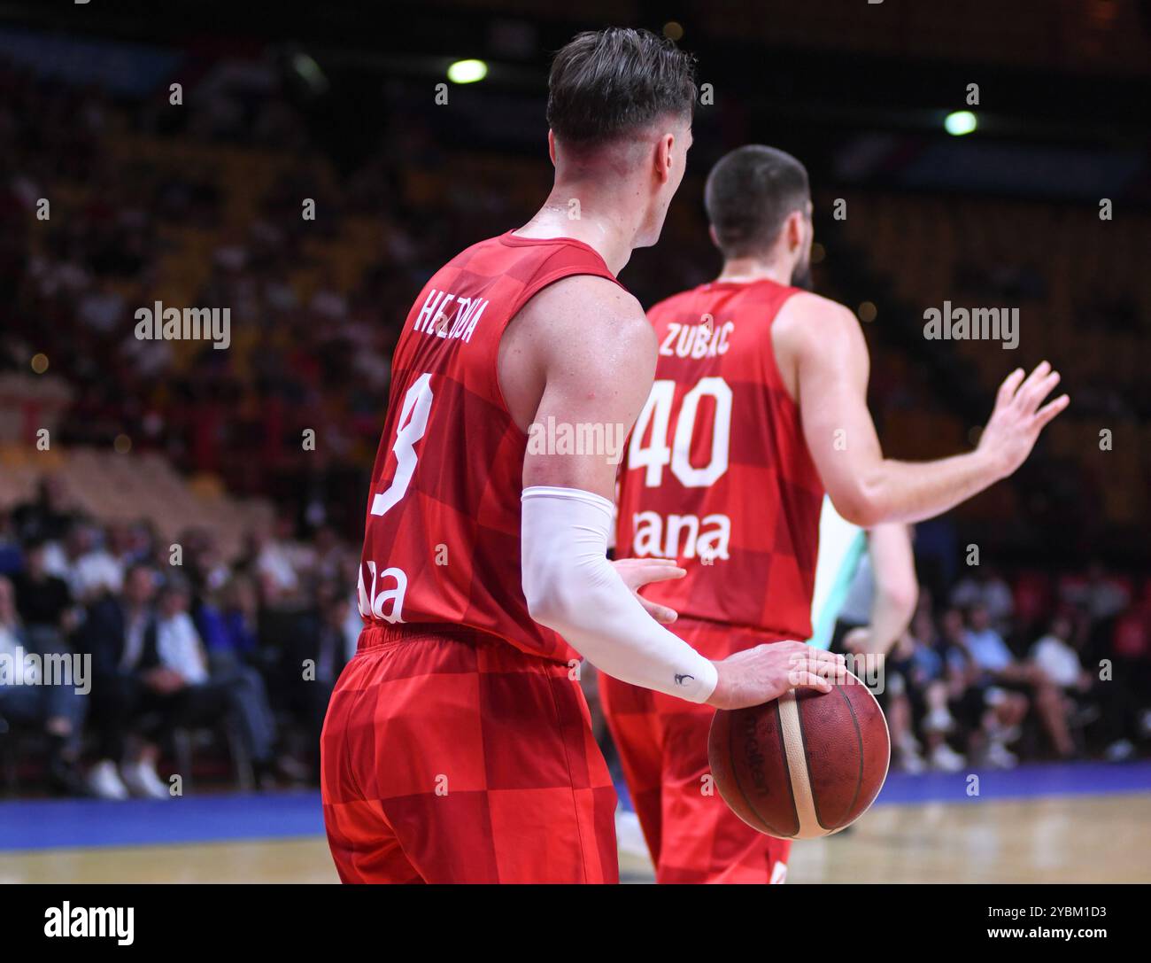 Mario Hezonja, Ivica Zubac (Croatia). FIBA Olympic Qualifying ...
