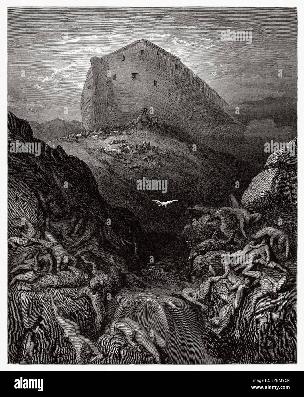 Noah sent out a dove to see if the waters had receded from the surface ...