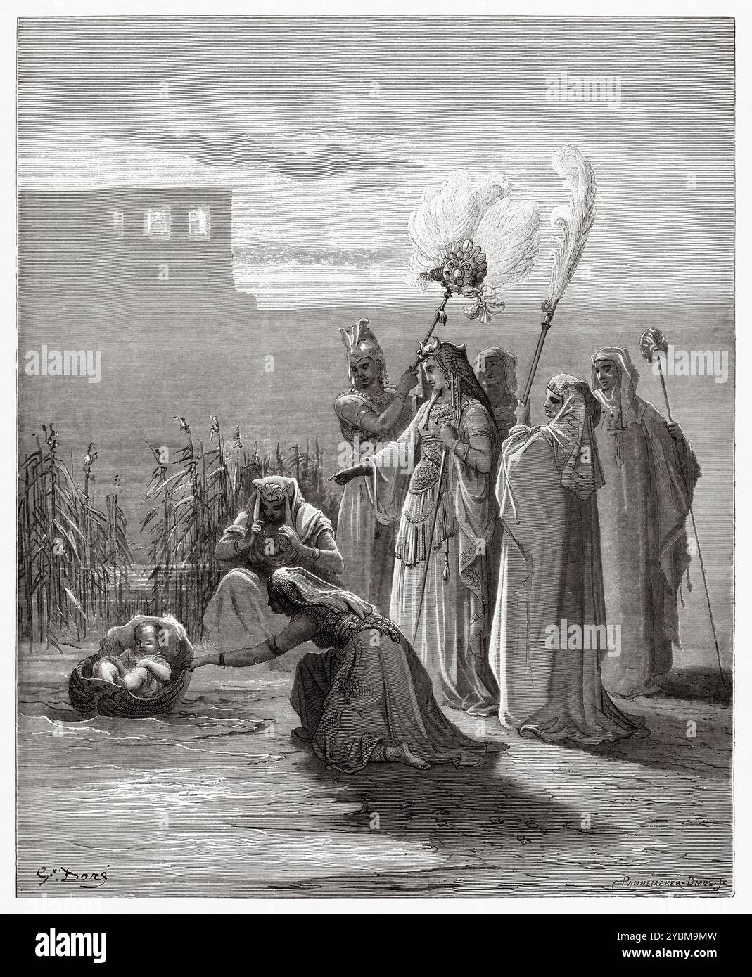 The child moses on the nile Cut Out Stock Images & Pictures - Alamy