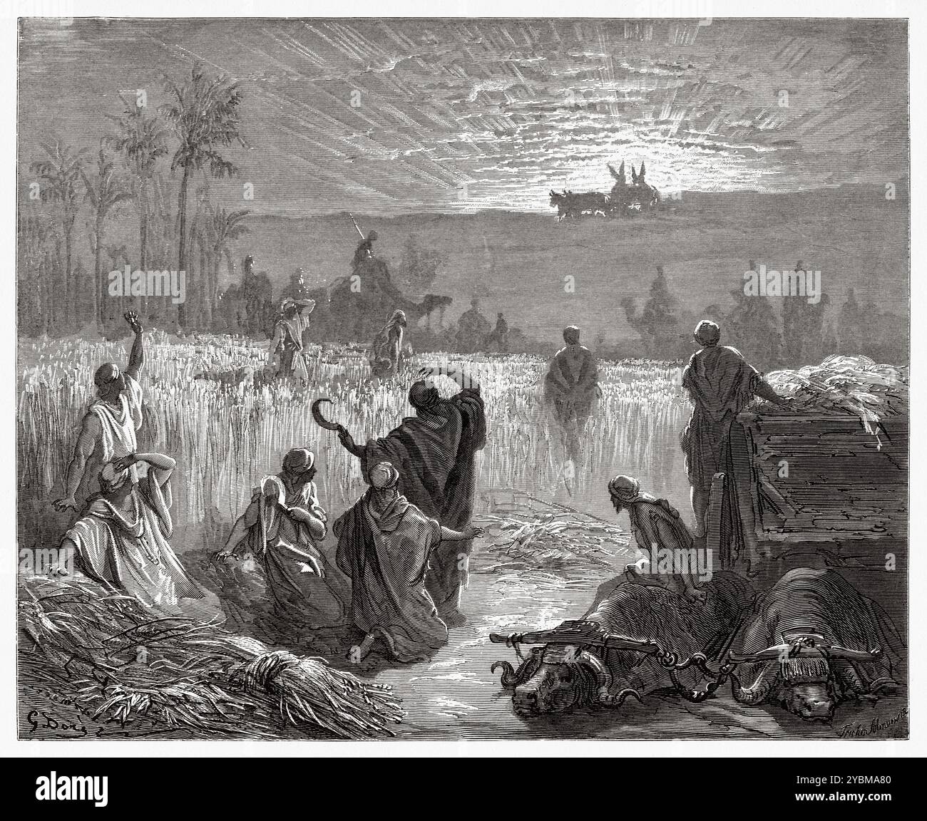 The return of the Ark of the Covenant to Beth Shemesh. the people of ...