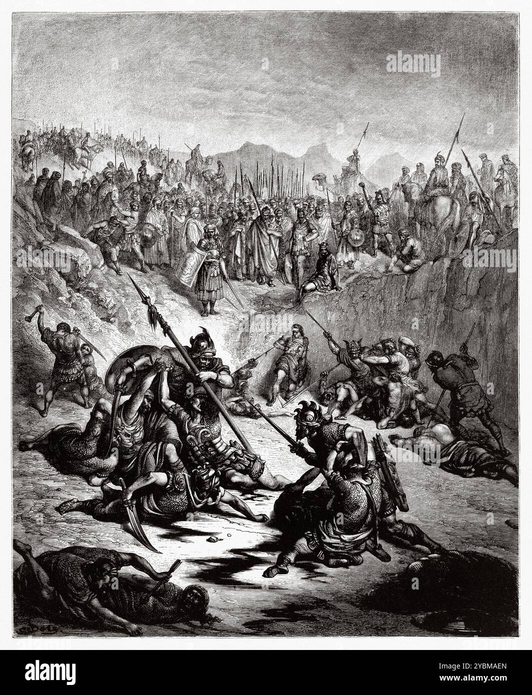 Battle between the house of David and the house of Ishbaal for the ...