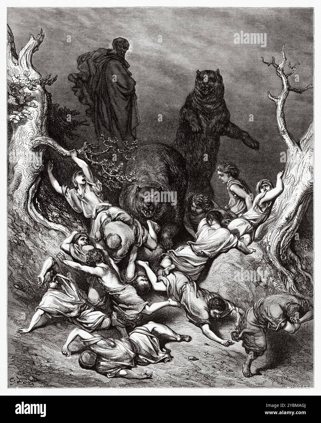 Elijah cursed the youths of Bethel. The children of Bethel destroyed by ...