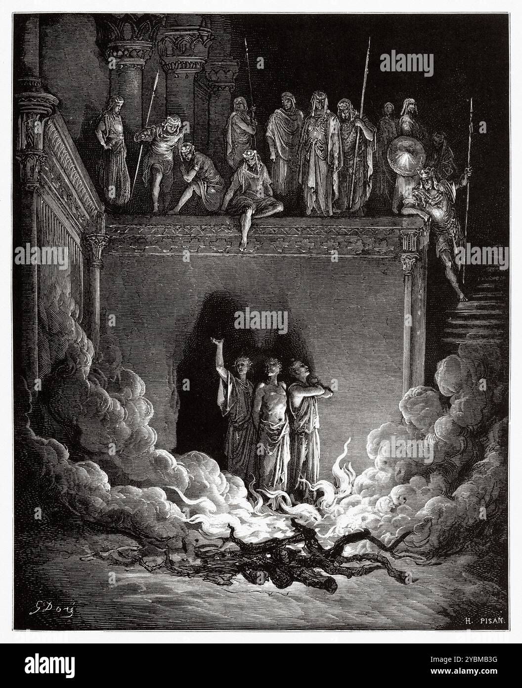 Shadrach, Meshach and Abednego are thrown into the Fiery Furnace and ...