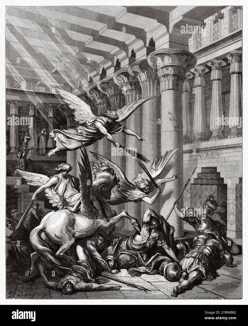 Expulsion of Heliodorus. Heliodorus attempting to take treasure from ...