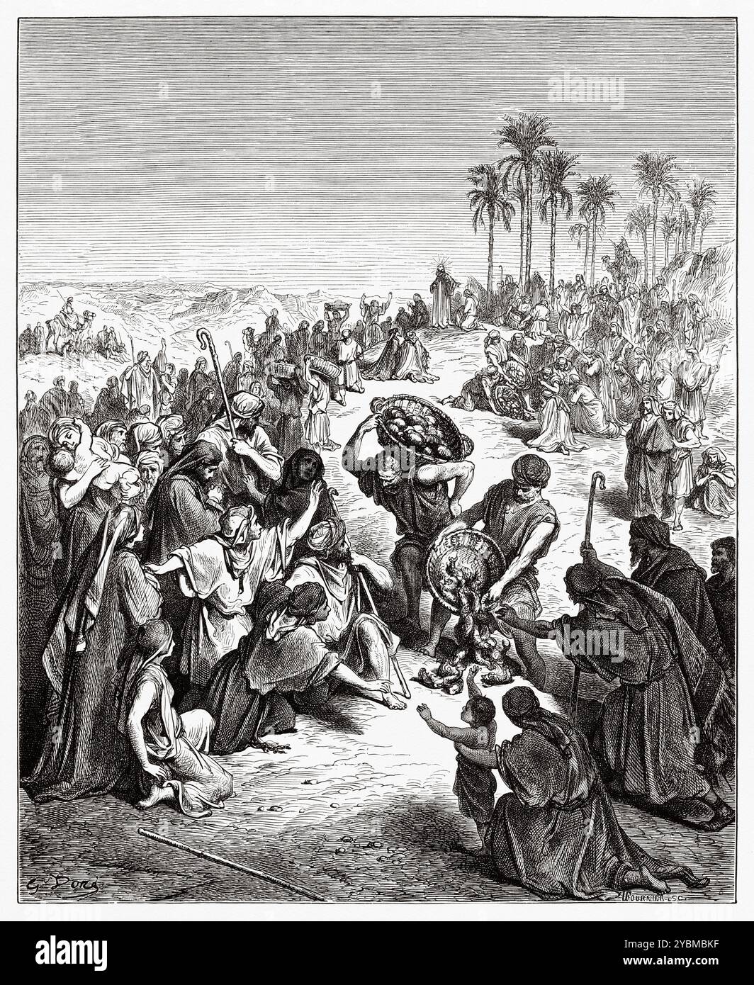 Multiplication of the loaves and fishes Cut Out Stock Images & Pictures ...