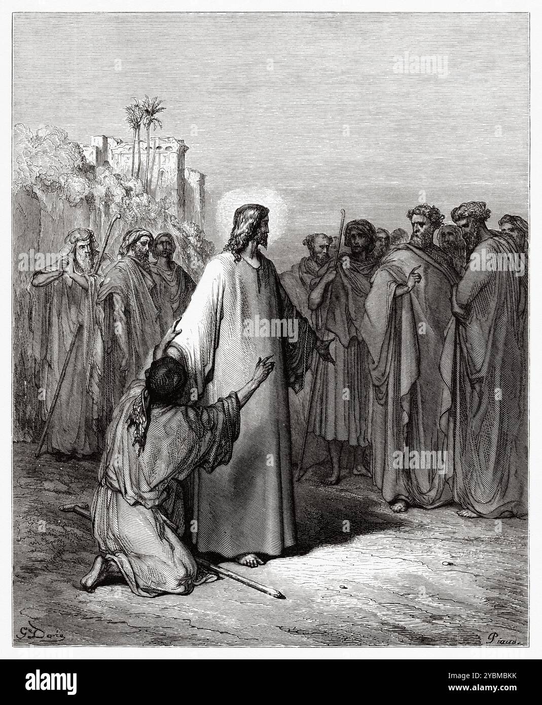 The Healing of the Sleepwalker. Jesus heals a mute possessed by a demon ...