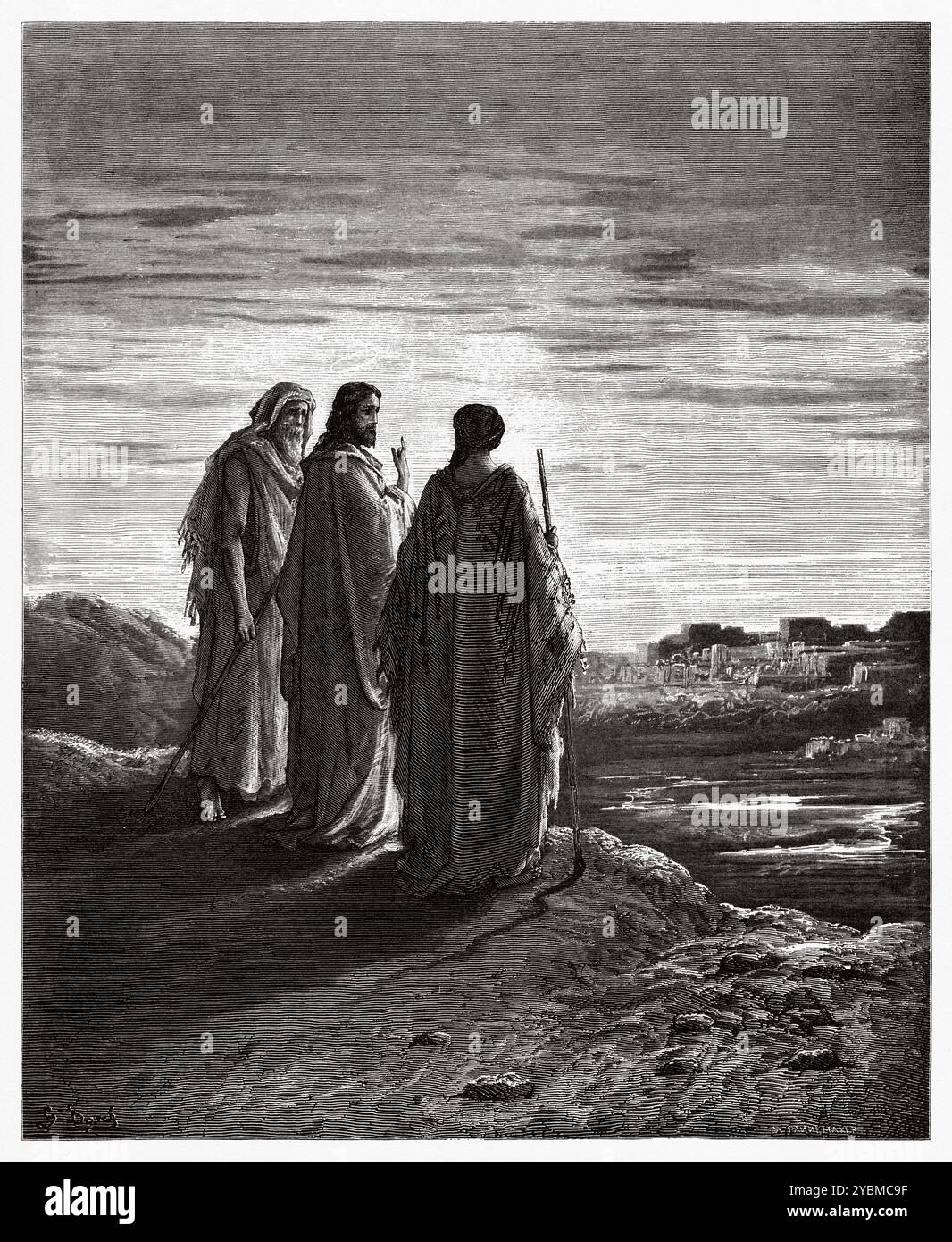 Jesus on the road to emmaus hi-res stock photography and images - Alamy