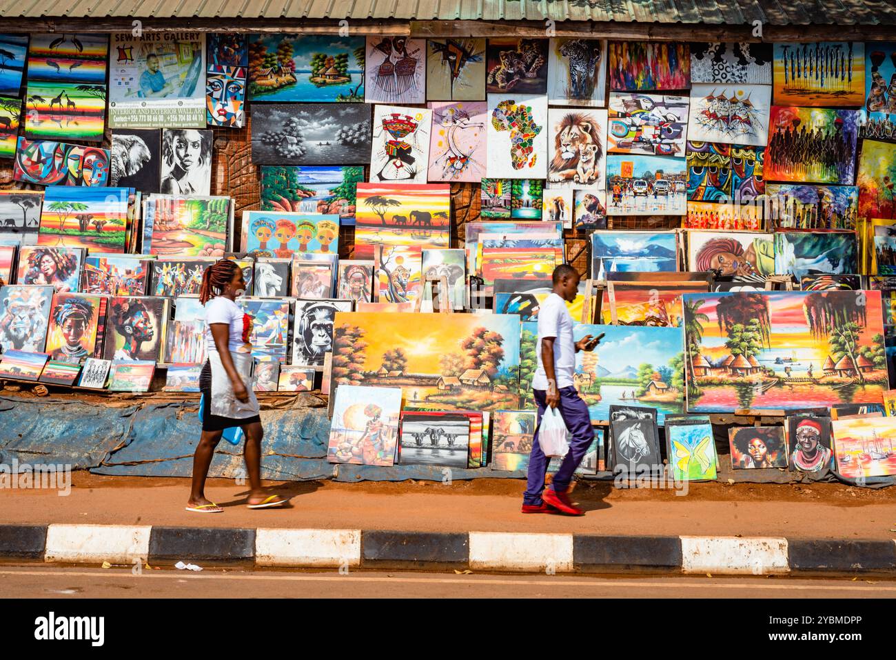 Kampala street paintings hi-res stock photography and images - Alamy