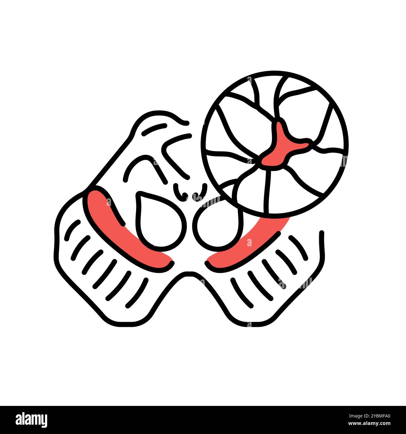 Parkinson's disease line black icon. Signs for web page, mobile app ...