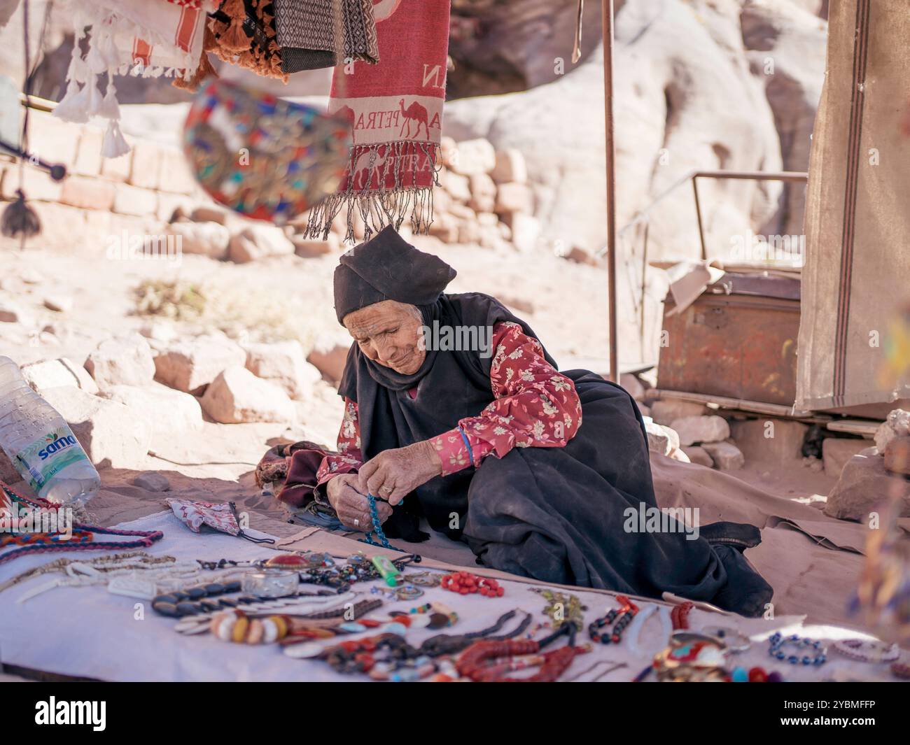 Petra, Jordan - November 23, 2023: The people of Jordan. A Jordanian ...