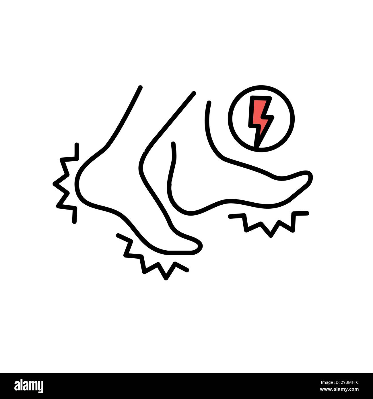 Feet tickle Stock Vector Images - Alamy