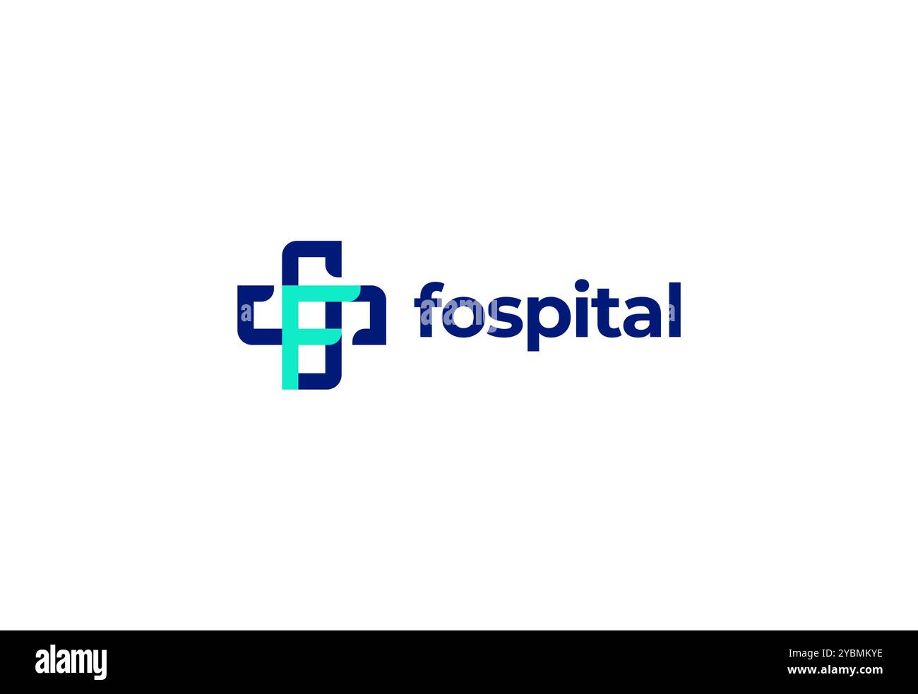 Logo letter F with symbol medical plus, Creative template for hospital ...