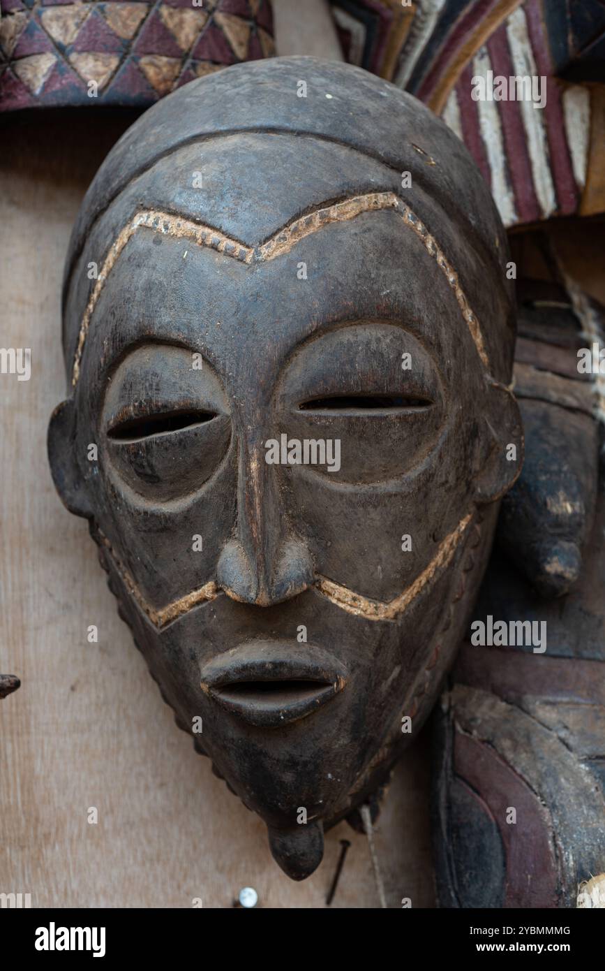 An African mask at East African art Village in Kampala Uganda Stock ...