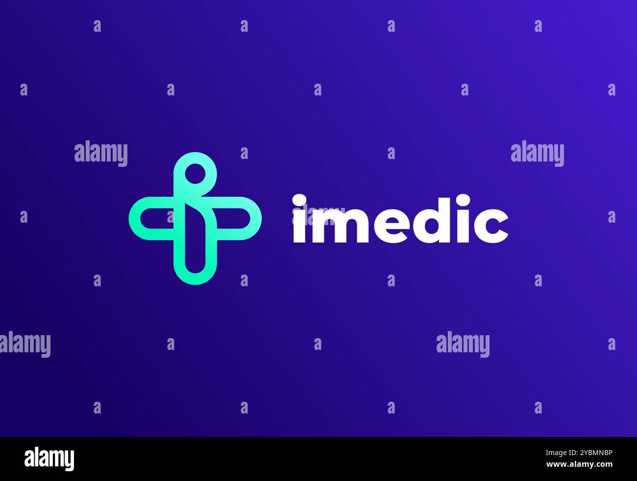 Logo letter I with symbol medical plus, Creative template for hospital ...