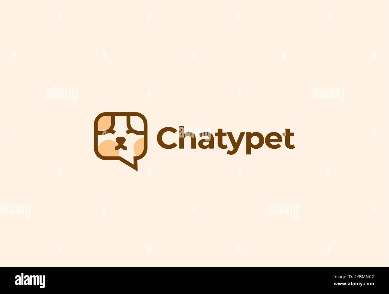 Minimal pet shop logo Stock Vector Images - Alamy