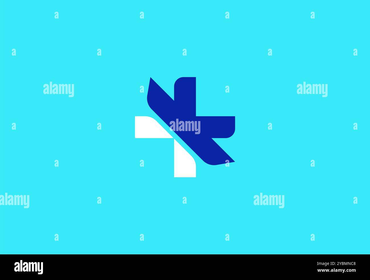 Logo letter K with symbol medical plus, Creative template for hospital ...