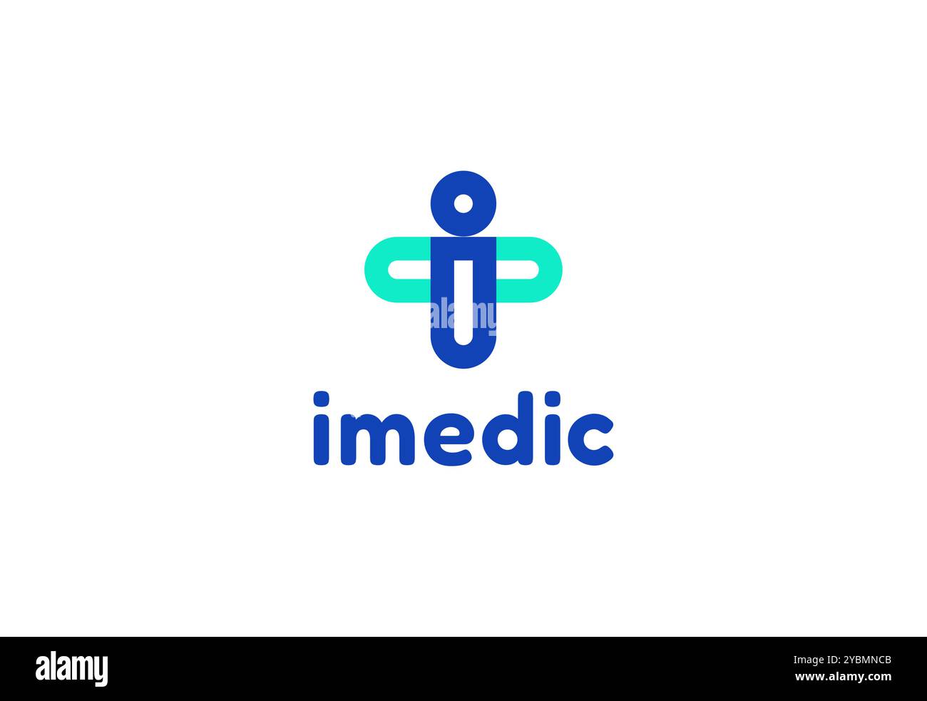 Logo letter I with symbol medical plus, Creative template for hospital ...