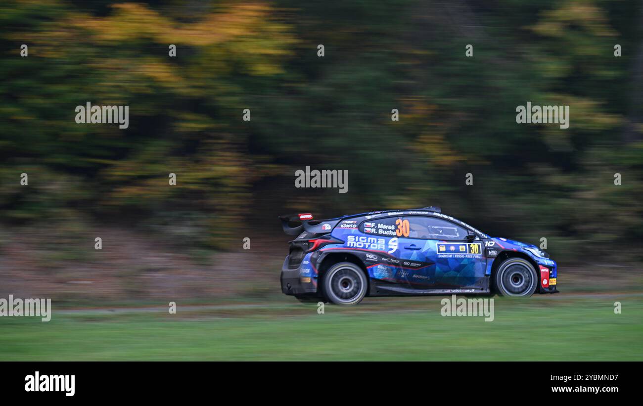 Drive Filip Mares And Co-Drive Radovan Car BuchaToyota Gr Yaris Rally2 ...