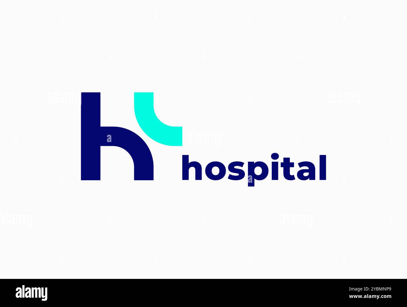 Logo letter H with symbol medical plus, Creative template for hospital ...